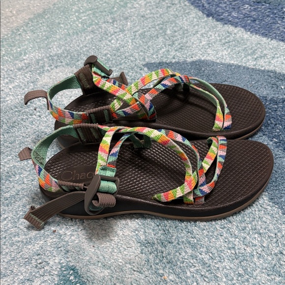 Chaco | Shoes | Chacos Multicolor Straps Sz 4 | Poshmark
